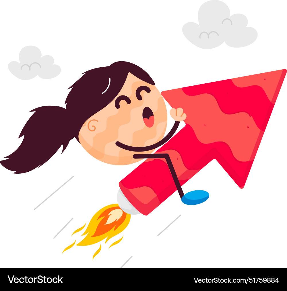 A captivating flat sticker of development emoji Vector Image