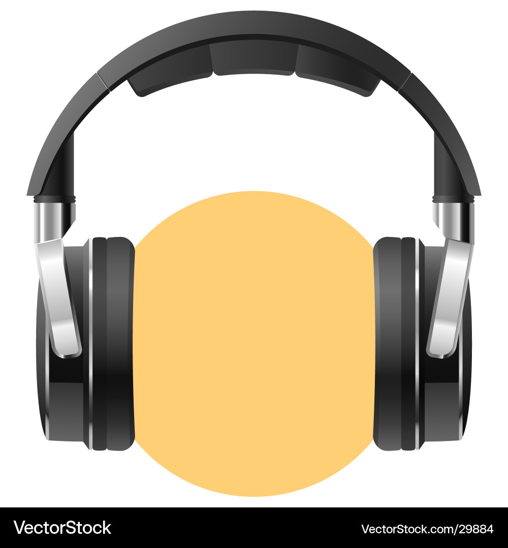 Headphones Royalty Free Vector Image - VectorStock