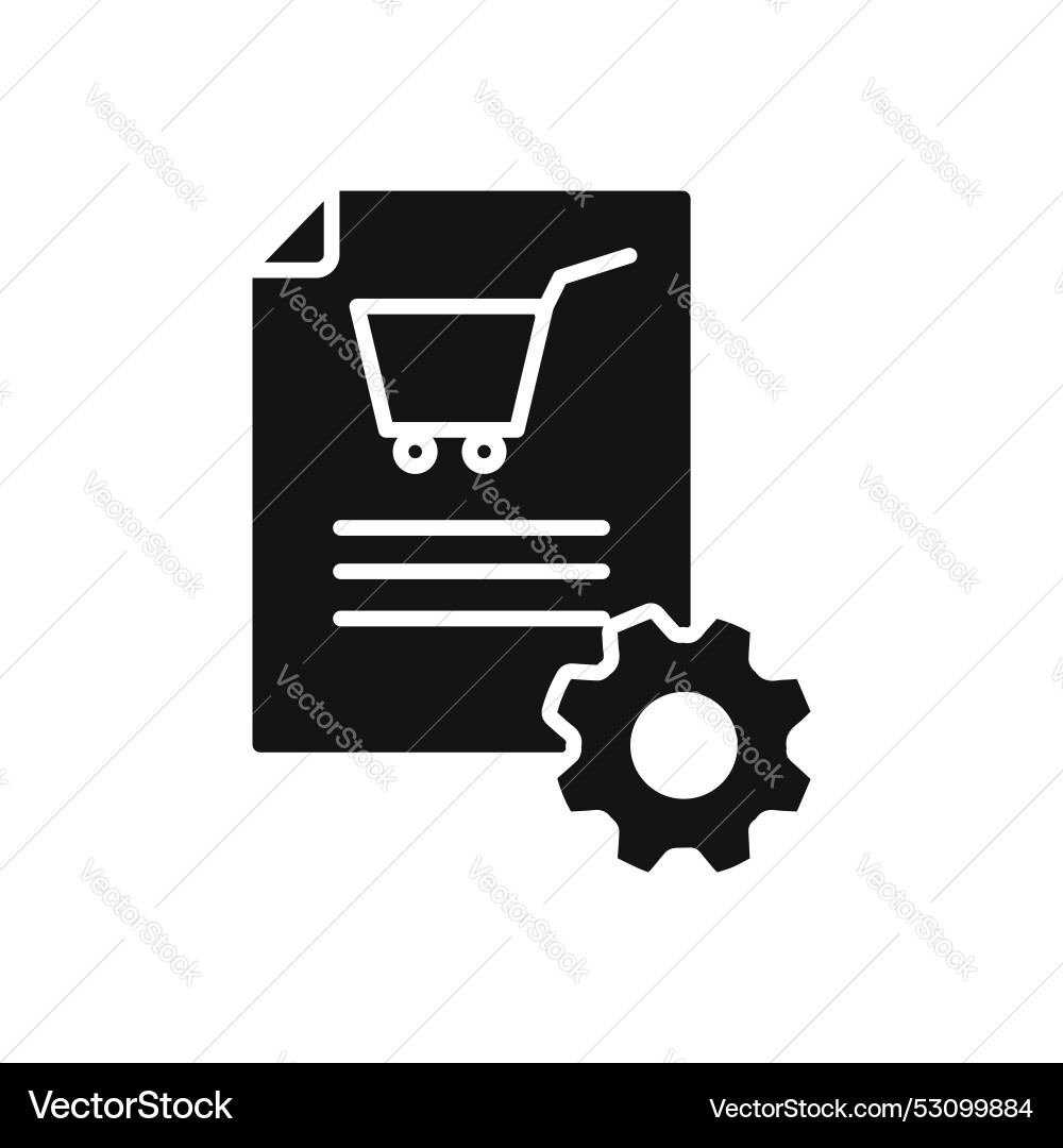 Procurement icon isolated on white background Vector Image