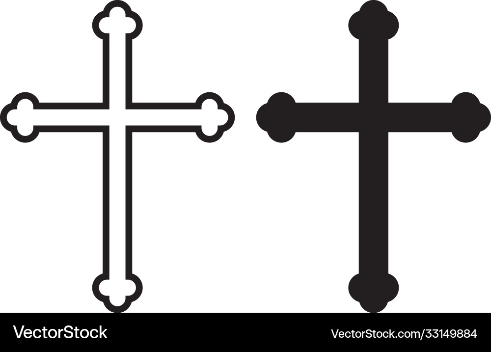 Religious crosses Royalty Free Vector Image - VectorStock