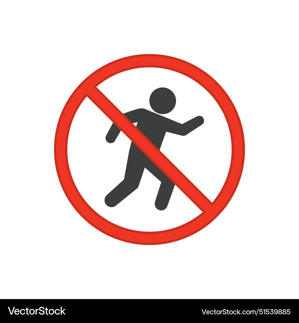 Do not enter sign Royalty Free Vector Image - VectorStock