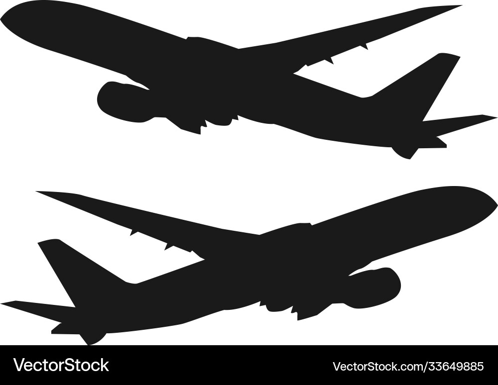 Plane template design Royalty Free Vector Image