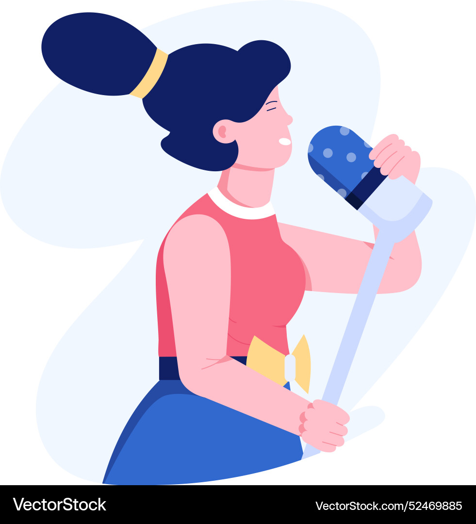 Singing Royalty Free Vector Image - VectorStock