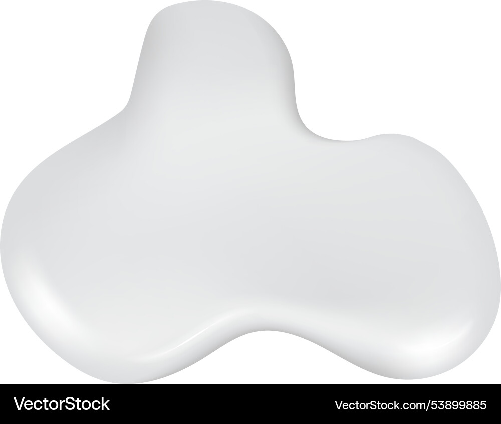 Skin cream splash realistic white cosmetic Vector Image
