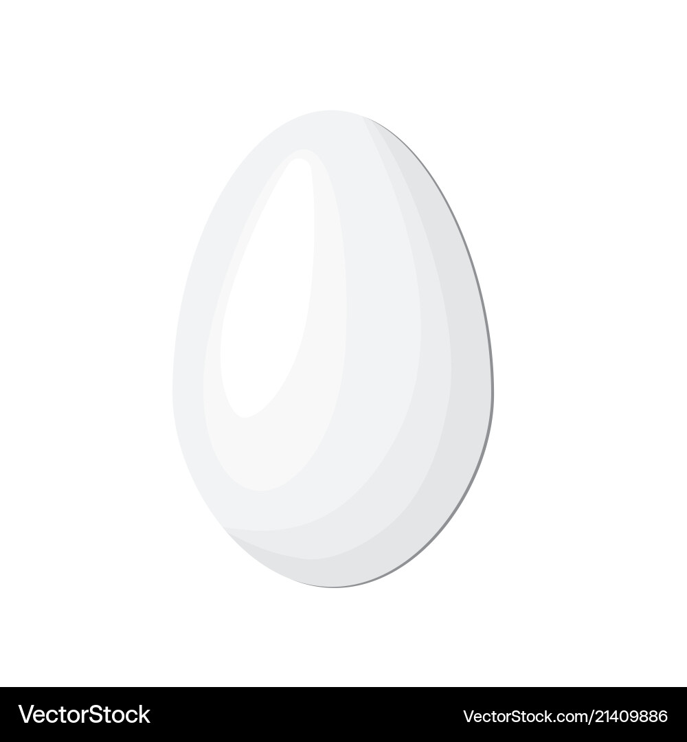 Cartoon Ei isoliert Lizenzfreies Vektorbild - VectorStock