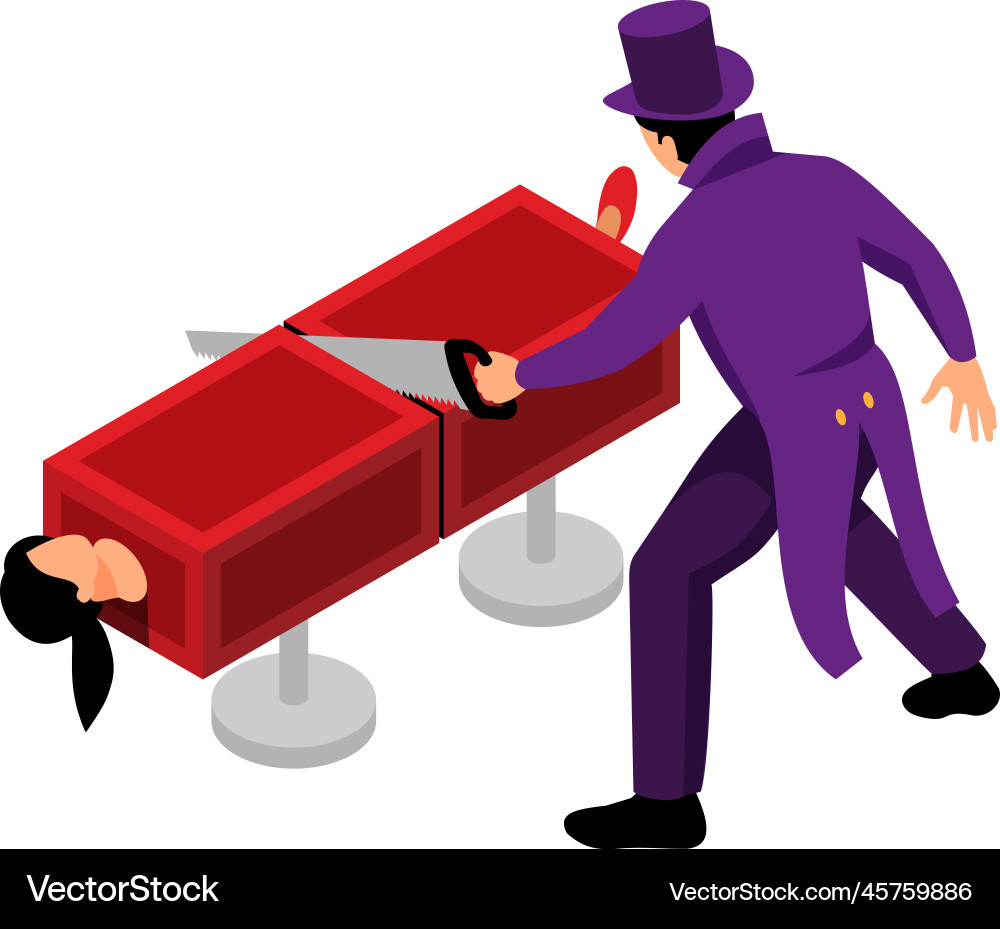 Circus trick show composition Royalty Free Vector Image