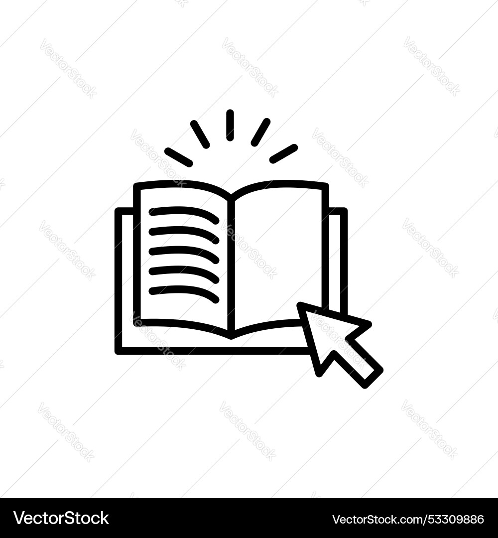 Guide icon isolated on white background Royalty Free Vector