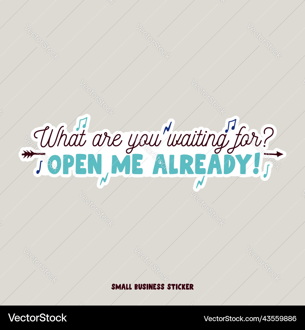 Simple design of sticker for package Royalty Free Vector