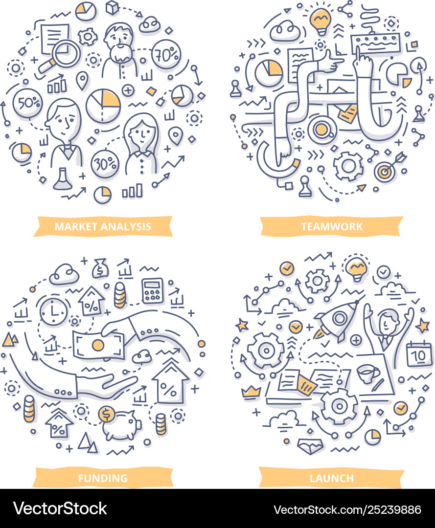 Startup Business Concepts Royalty Free Vector Image