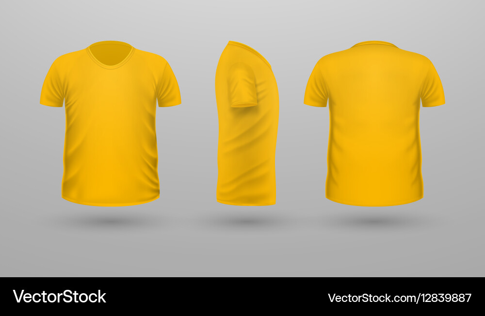 T-Shirt-Vorlage vorne hinten Ansicht Lizenzfreier Vektor