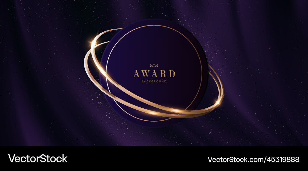Award nomination background luxury banner Vector Image