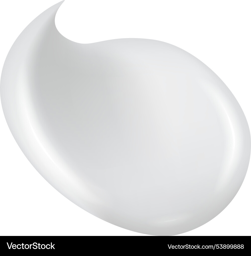 Cream swatch white product sample with smooth Vector Image