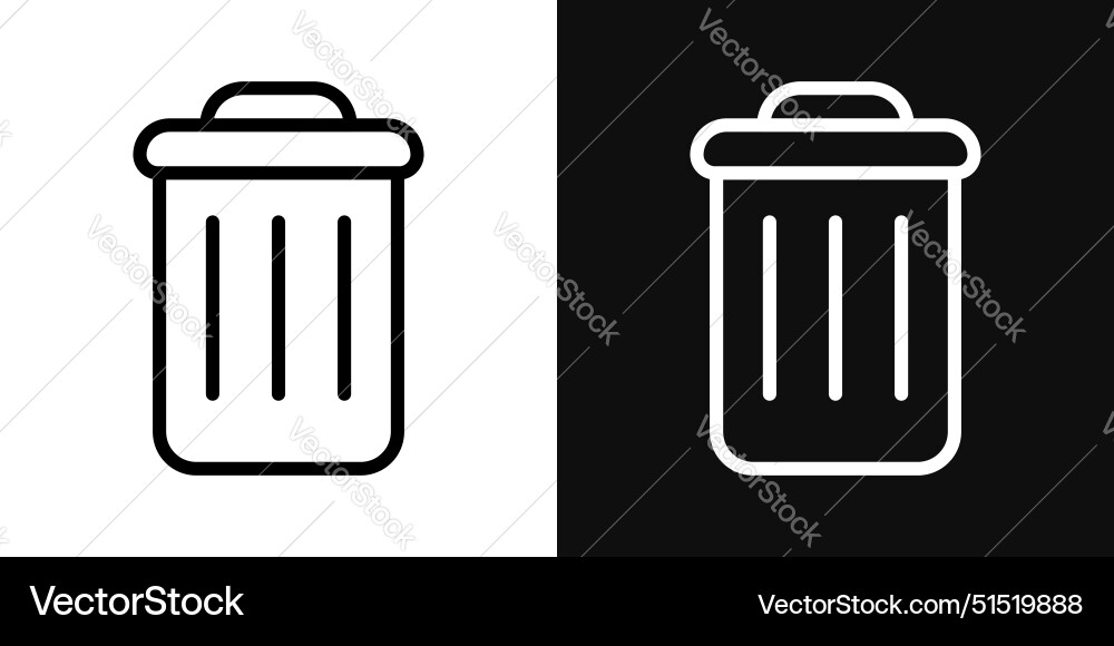 Trash icon Royalty Free Vector Image - VectorStock