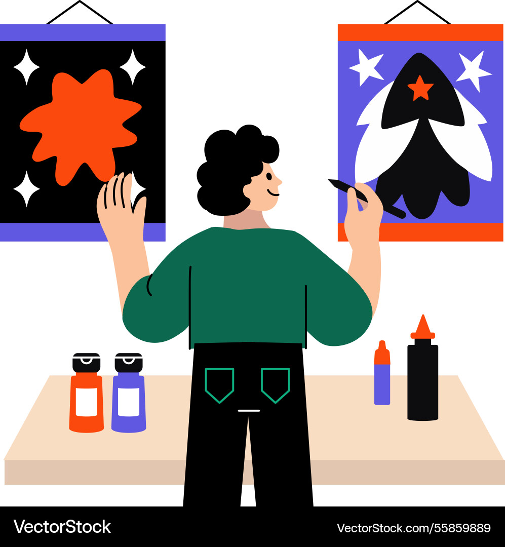 Designing posters Royalty Free Vector Image - VectorStock