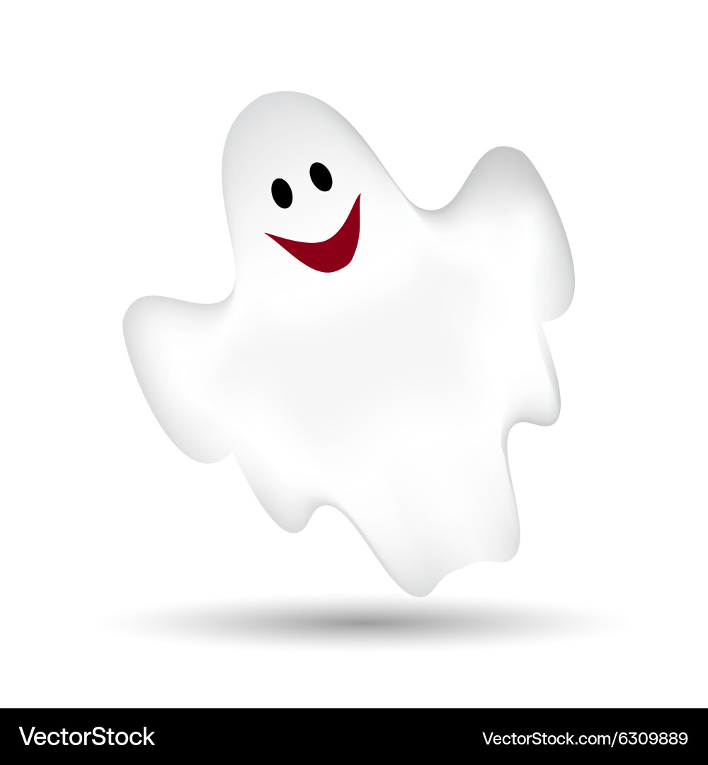 Friendly Ghost Royalty Free Vector Image - VectorStock