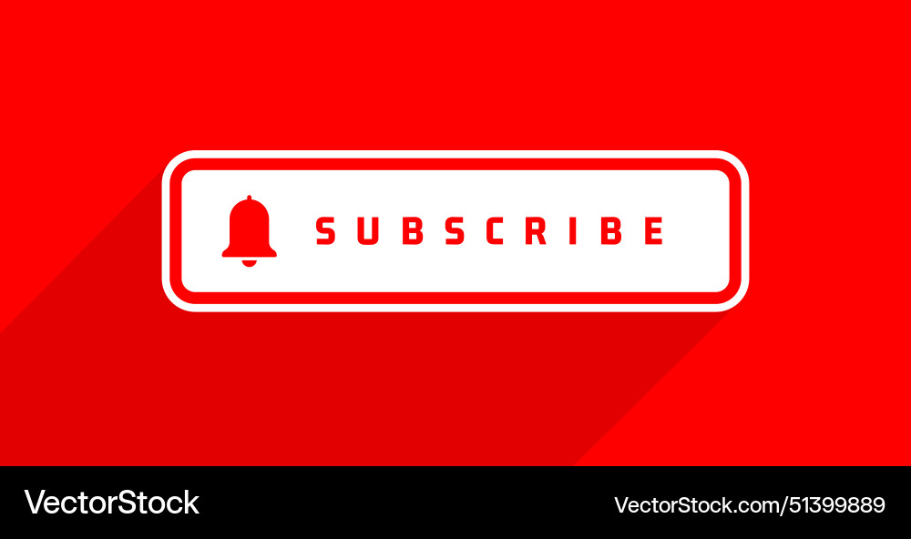 Social media follow bell icon for web app Vector Image
