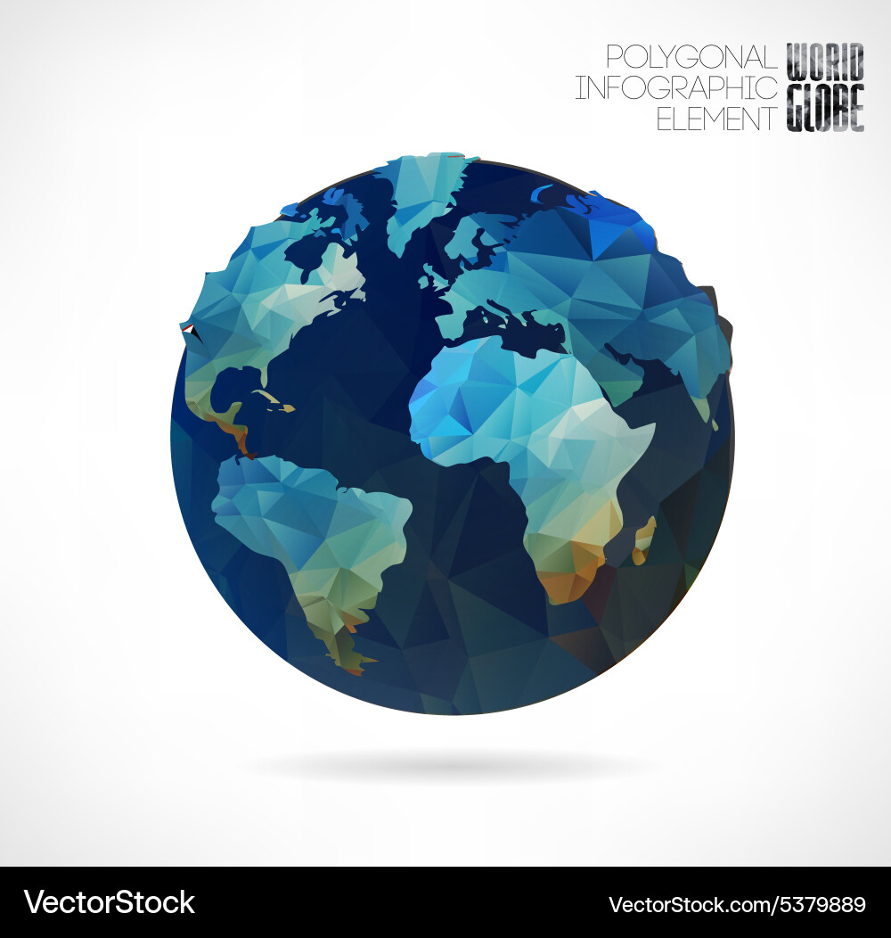 World globe Royalty Free Vector Image - VectorStock