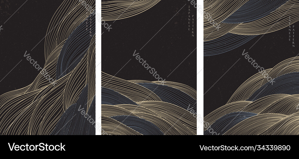 Abstract landscape background with line pattern Vector Image
