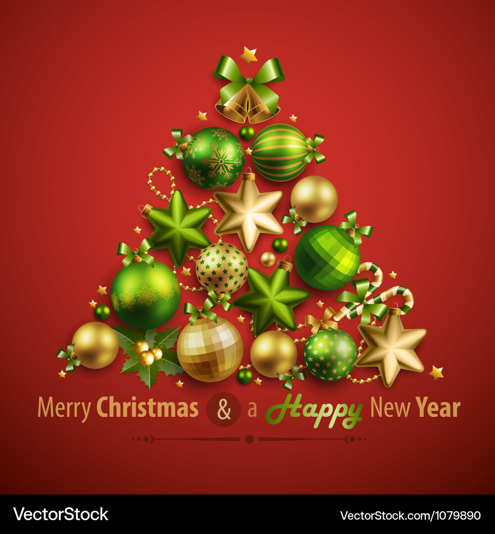 Christmas card with place for text Royalty Free Vector Image
