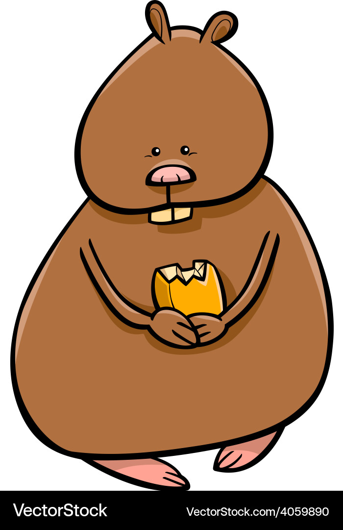 Hamster cartoon Royalty Free Vector Image - VectorStock