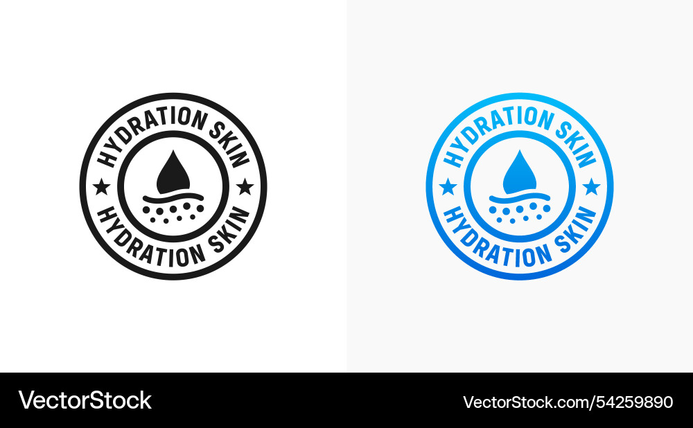 Hydration skin sign or stamp Royalty Free Vector Image