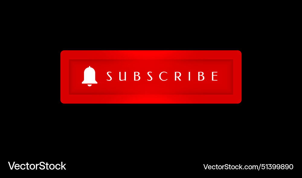 Red web subscription button for online member Vector Image