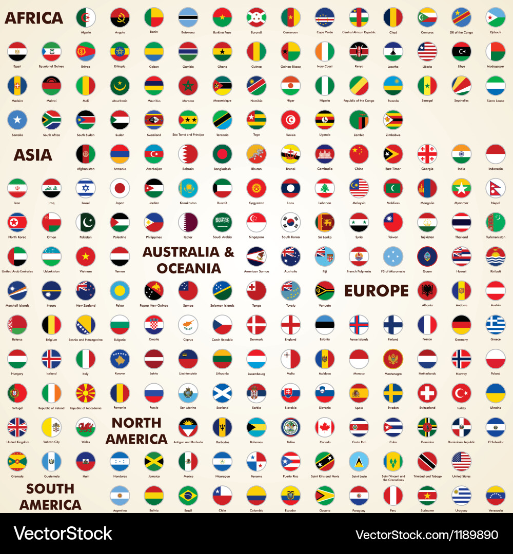 Country Flag Round Vector Images (over 45,000)