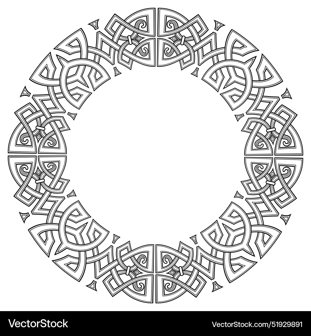 Celtic-scandinavian design old norse pattern Vector Image