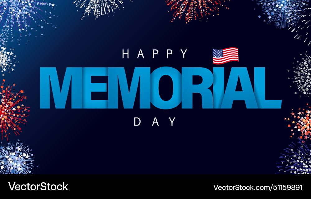 Happy labour day 1st may lettering banner Vector Image