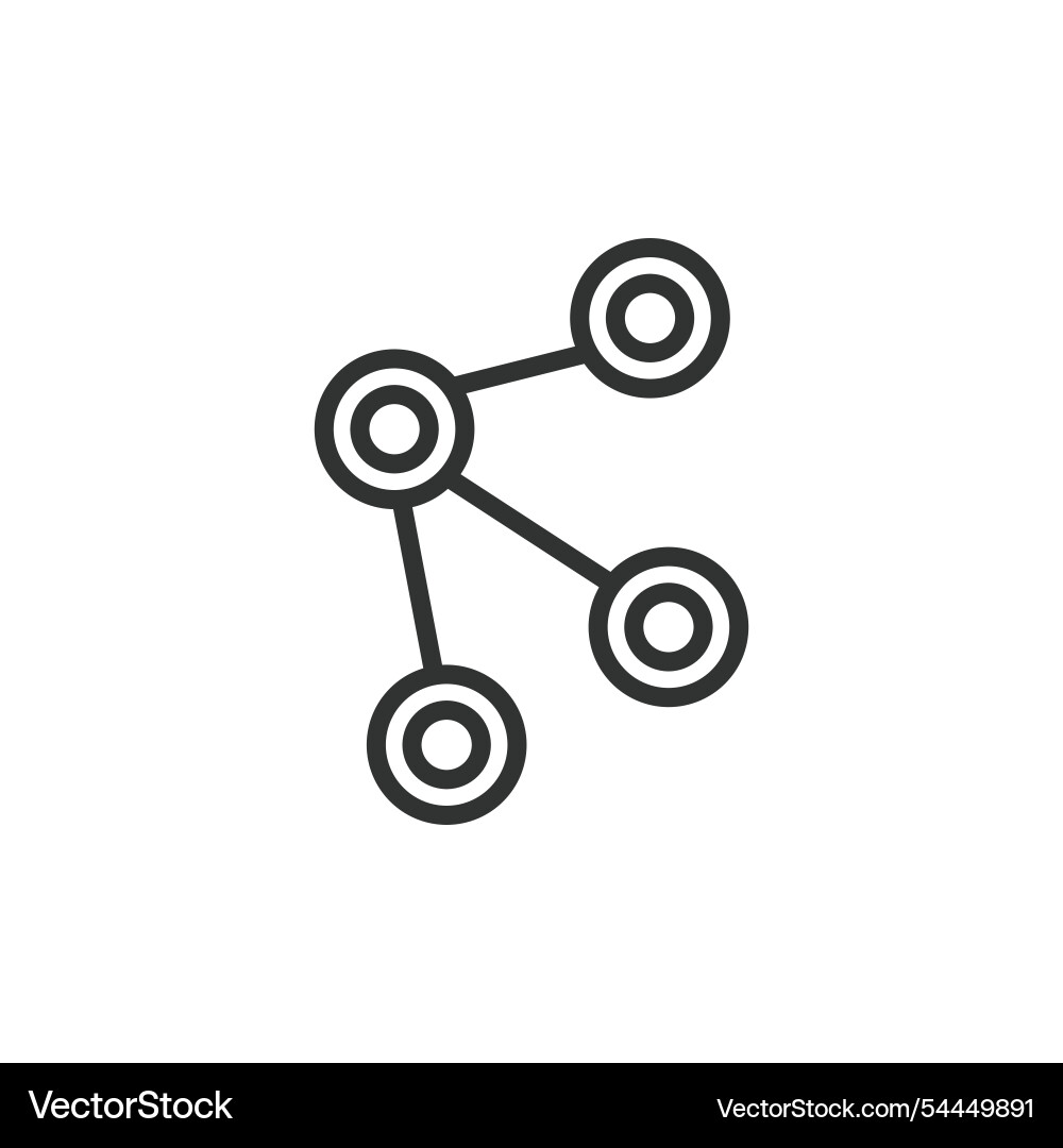 Internet lines icon in line design internet lines Vector Image