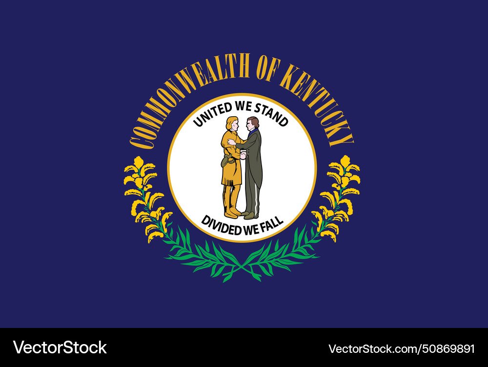 Kentucky flag Royalty Free Vector Image - VectorStock