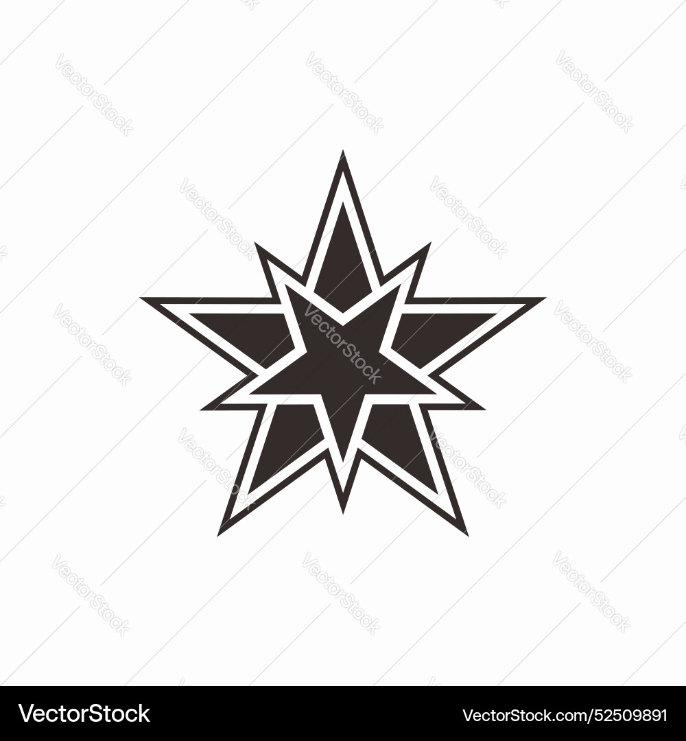 Star logo design concept Royalty Free Vector Image