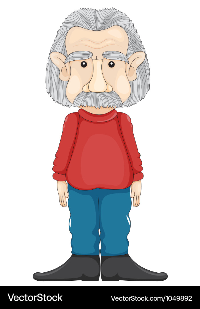 Old man Royalty Free Vector Image - VectorStock