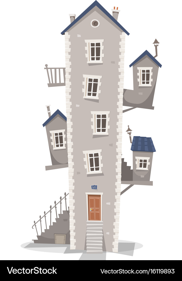 Old house building Royalty Free Vector Image - VectorStock