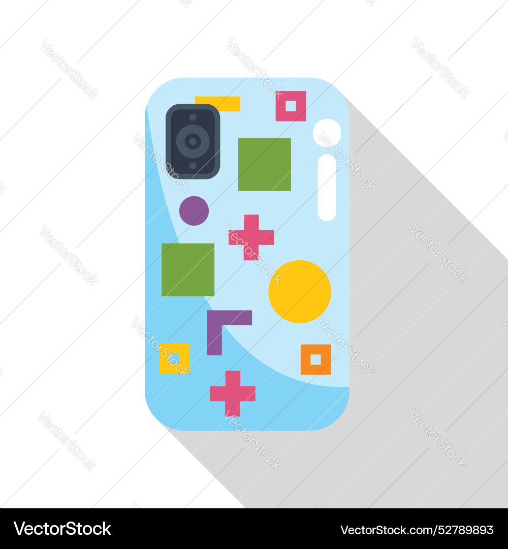 Smartphone showing modern geometric pattern design