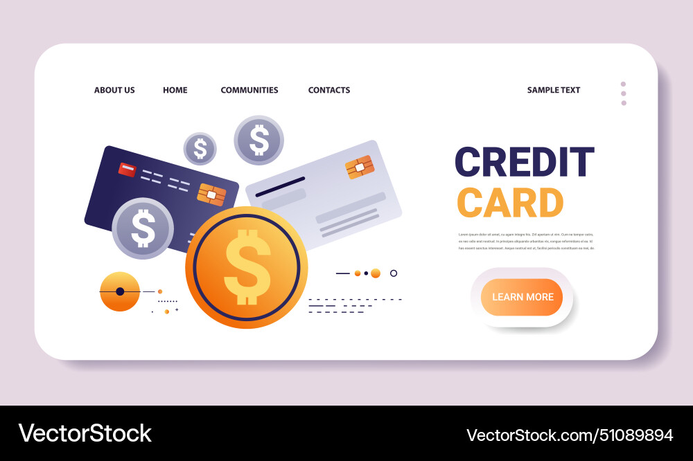 Debit or credit cards financial transactions Vector Image