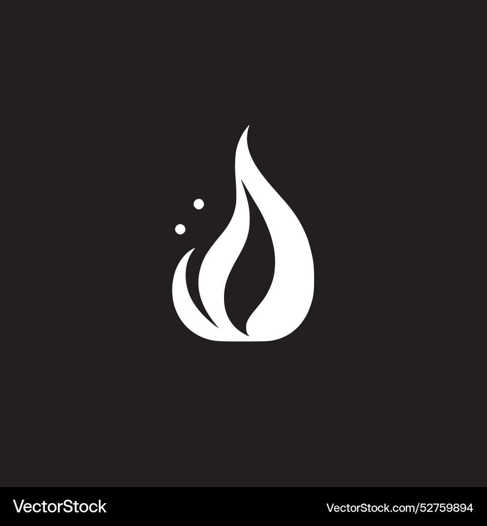 Fire - minimalist and simple silhouette Royalty Free Vector