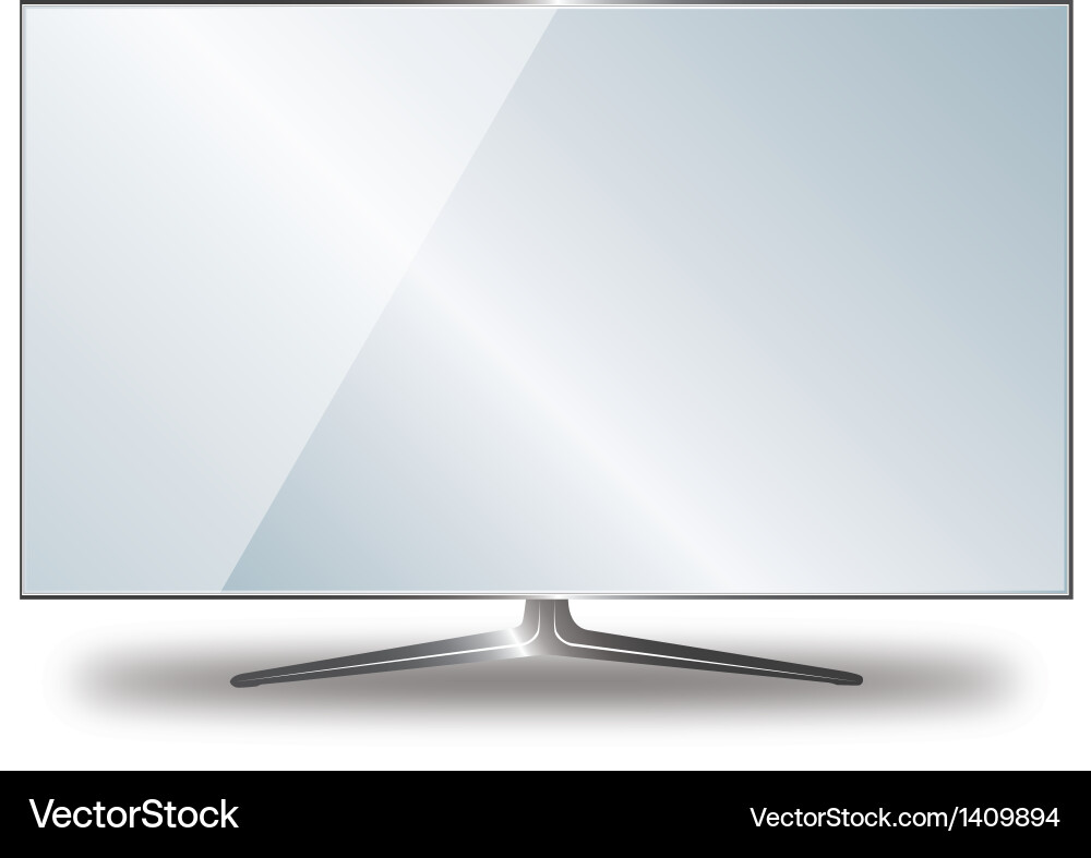 Flat tv Royalty Free Vector Image - VectorStock
