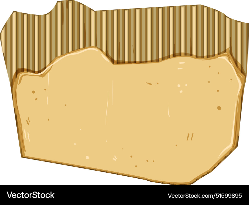 Card torn cardboard cartoon Royalty Free Vector Image