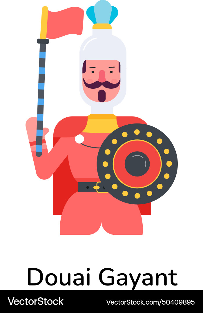 Douai gayant Royalty Free Vector Image - VectorStock