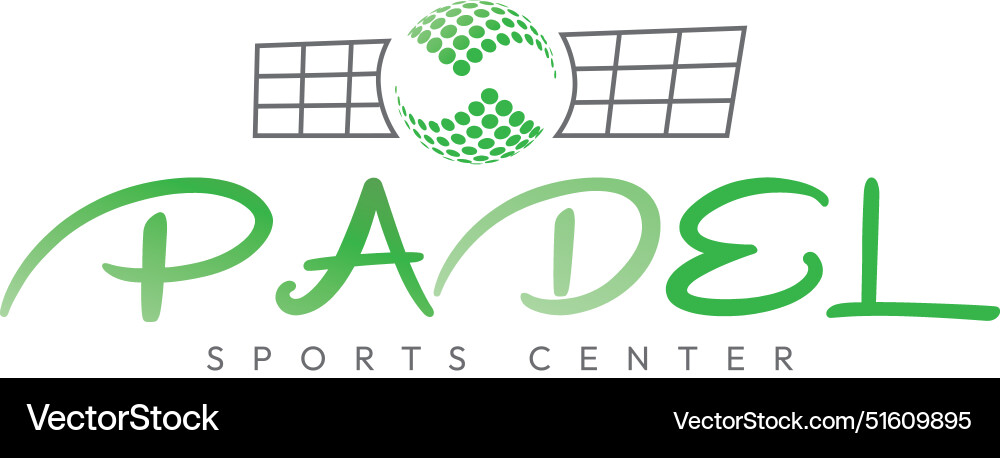 Padel logo eps Royalty Free Vector Image - VectorStock