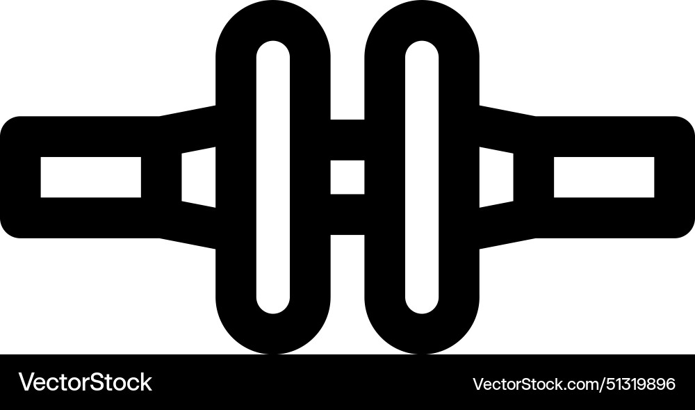 Abs icon thin linear style design isolated Vector Image