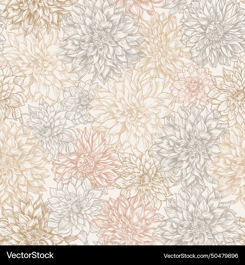 Delicate floral seamless pattern Royalty Free Vector Image