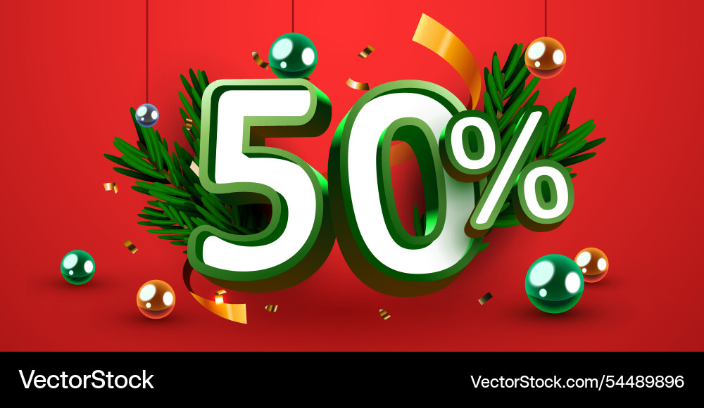 Discount Sale Festive Celebration Royalty Free Vector Image