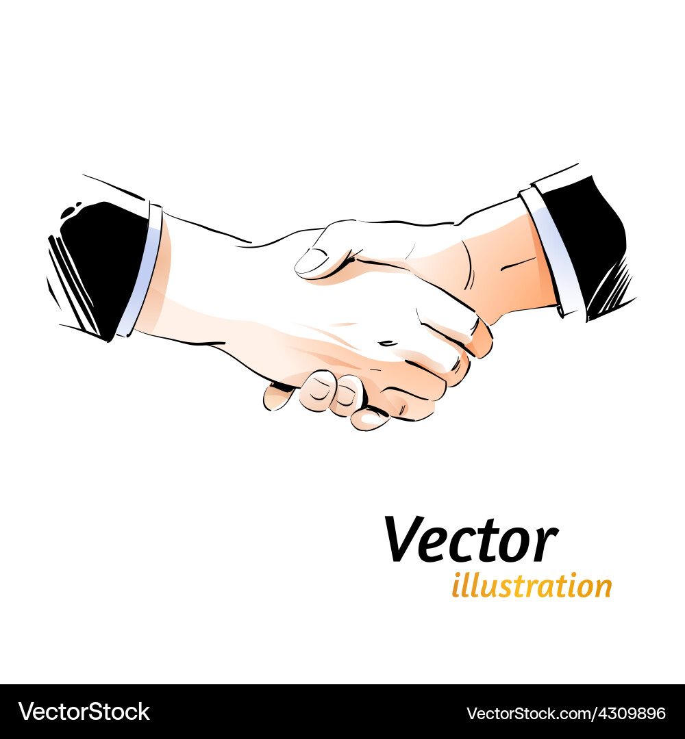 Handshake Royalty Free Vector Image - VectorStock