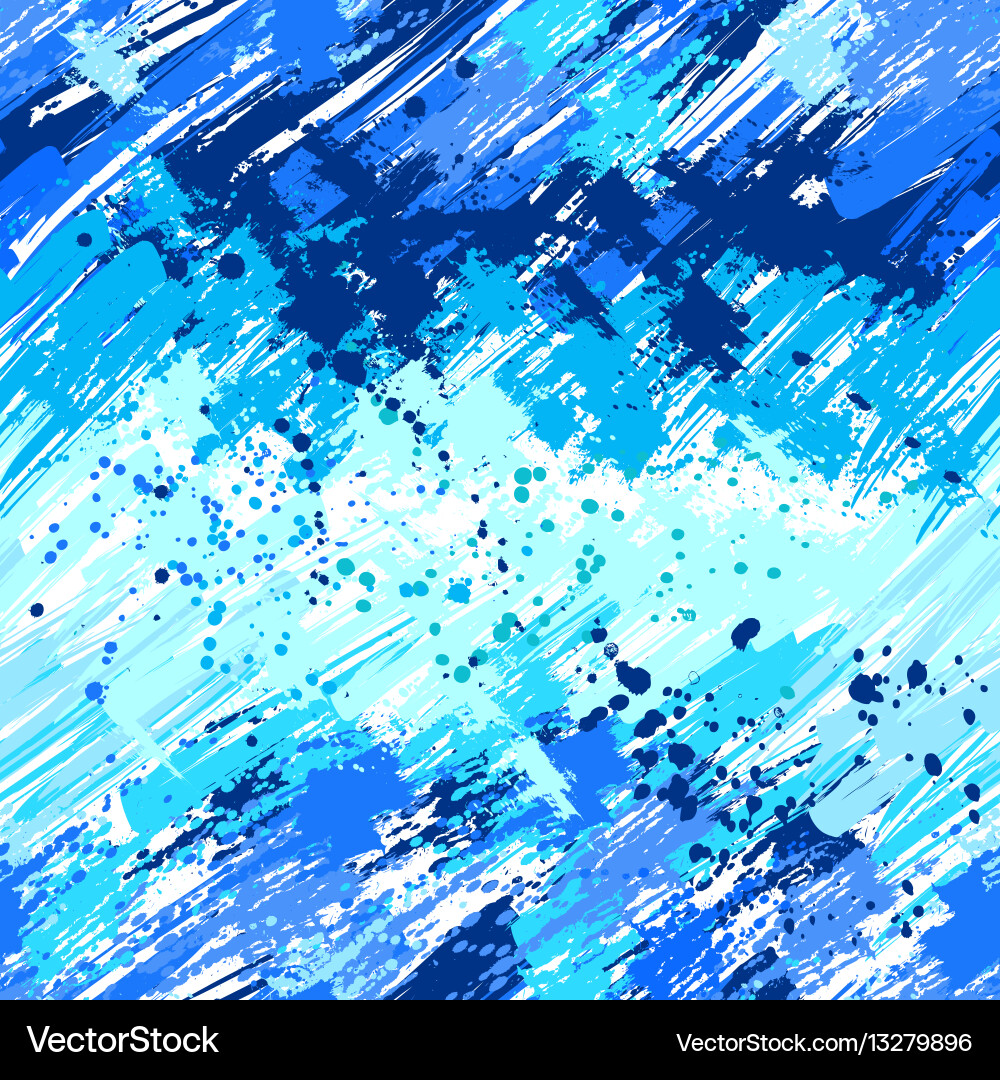 Seamless painted blue paint Royalty Free Vector Image