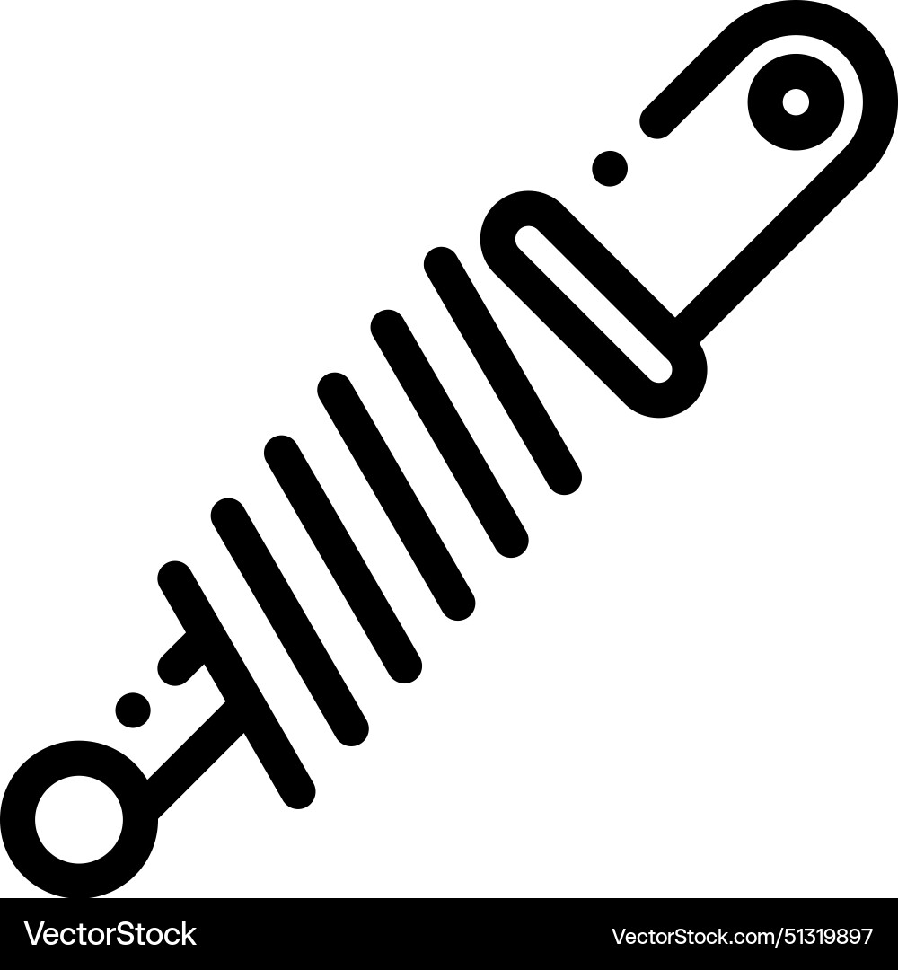 Absorber icon thin linear style design isolated Vector Image