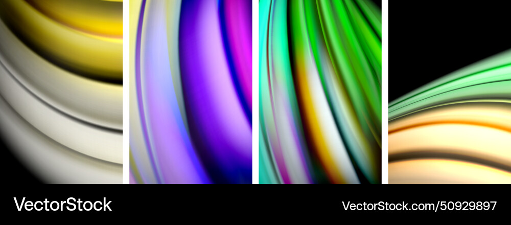 Blurred color line backgrounds Royalty Free Vector Image