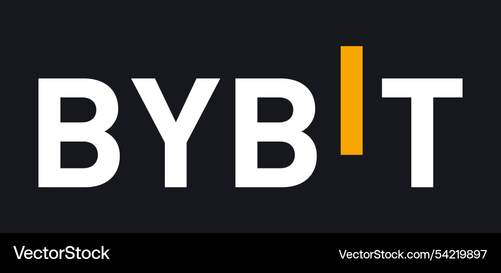 Bybit logo Royalty Free Vector Image - VectorStock