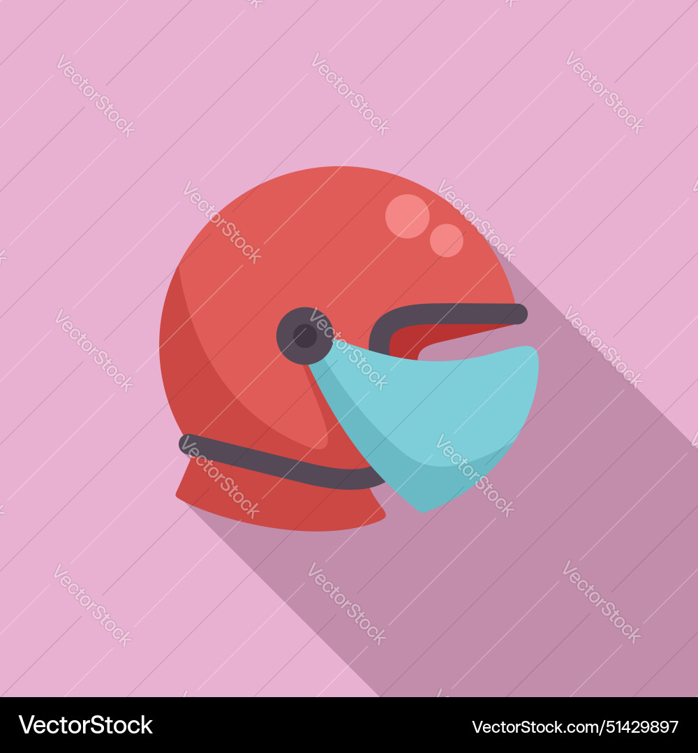 Motorcycle helmet with face mask Royalty Free Vector Image